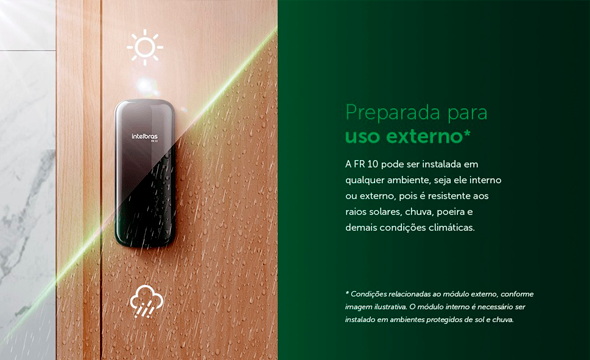 Fechadura Digital Intelbras de Sobrepor FR 10 | Desbloqueio Inteligente